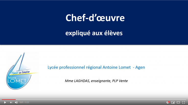 Vidéos sur la rénovation des bac pro tertiaires du lycée Antoine Lomet ...
