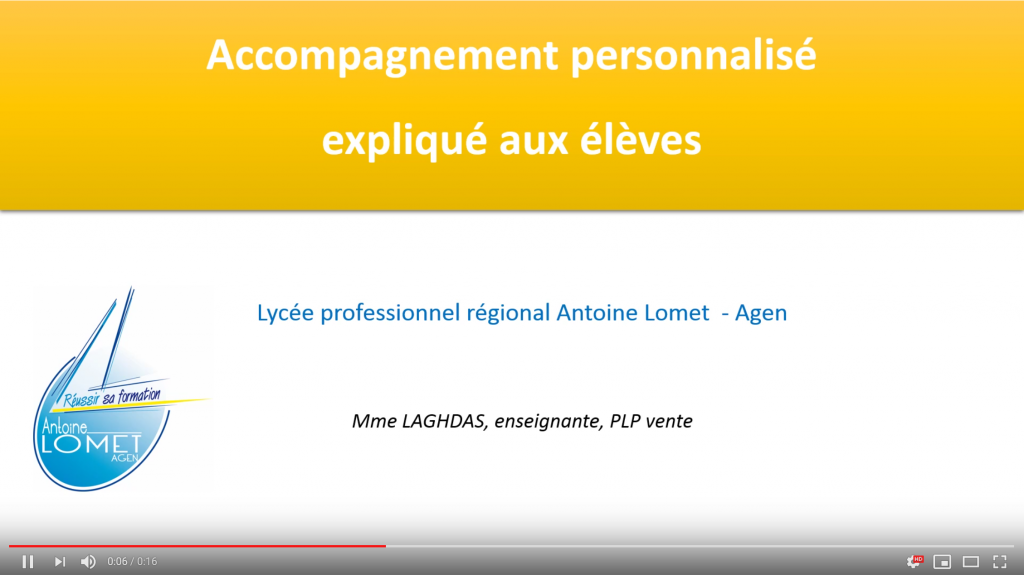 Vidéos sur la rénovation des bac pro tertiaires du lycée Antoine Lomet ...