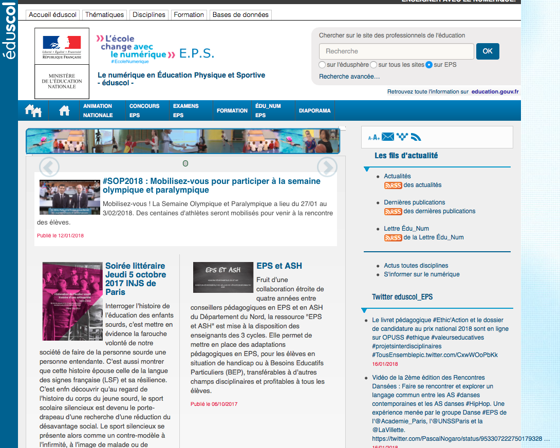 Actualités du numérique en EPS – EDUCATION PHYSIQUE ET SPORTIVE