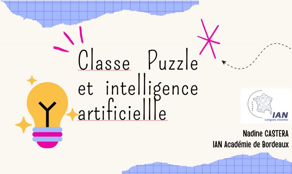 Scénario : Classe puzzle et Intelligence Artificielle