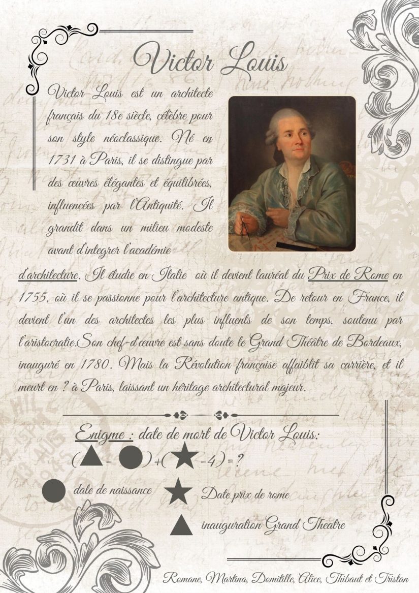 Les mathématiques rencontrent l’Histoire au lycée Victor Louis de ...
