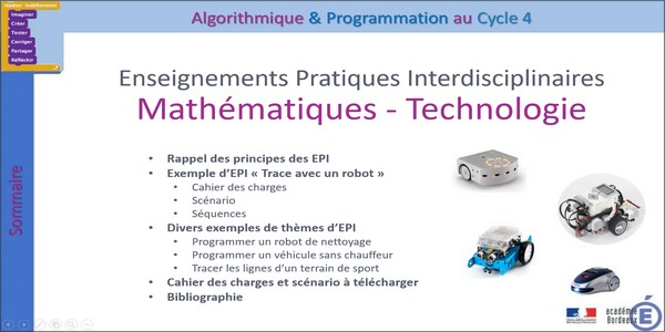 Planifier l’enseignement d’un EPI – SII Collège