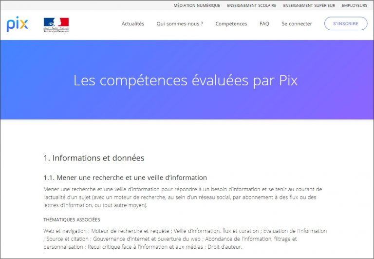 PIX – Développer et certifier les compétences numériques – Technologie ...